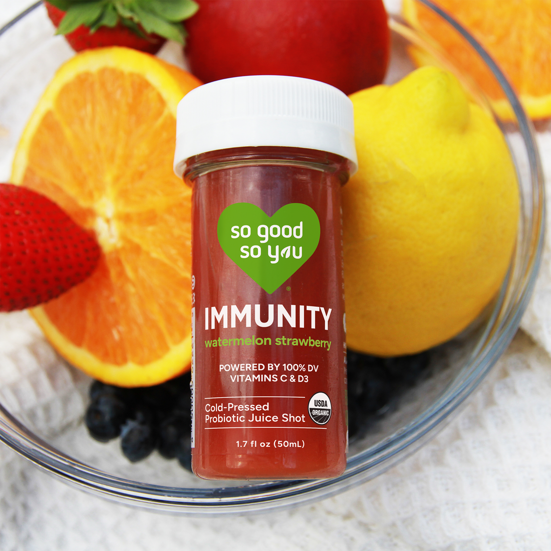 Immunity Juice Shots with Probiotics | So Good So You