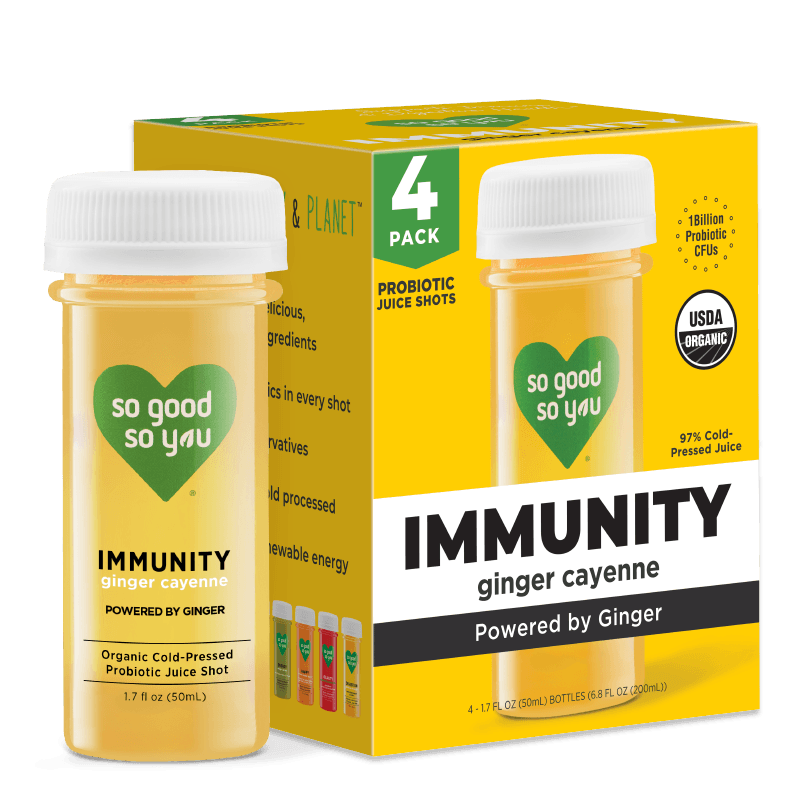 Ginger Immunity Shot + Probiotics | So Good So You