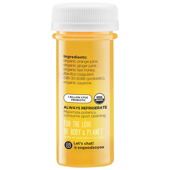 Ginger Immunity Shot + Probiotics | So Good So You