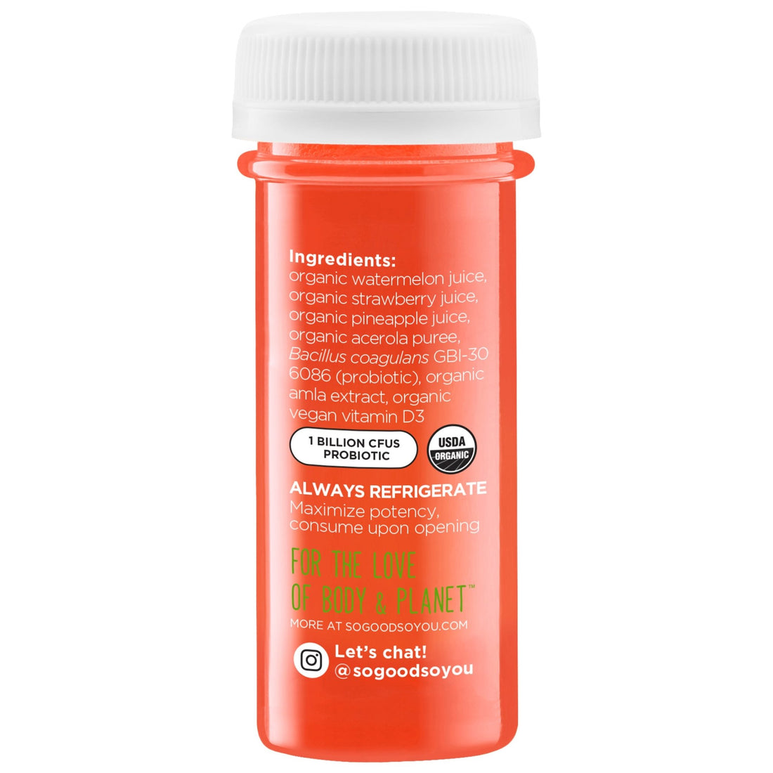 Immunity Juice Shots with Probiotics | So Good So You