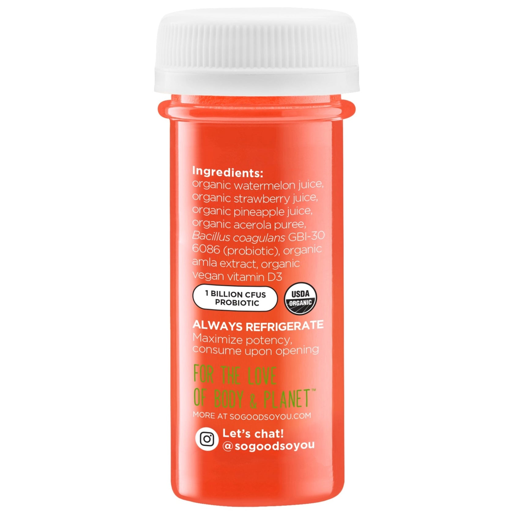 Immunity Juice Shots with Probiotics | So Good So You